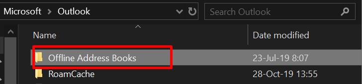 อัพเดท Offline Address book แบบ Manual Outlook 2019/2016/O365
