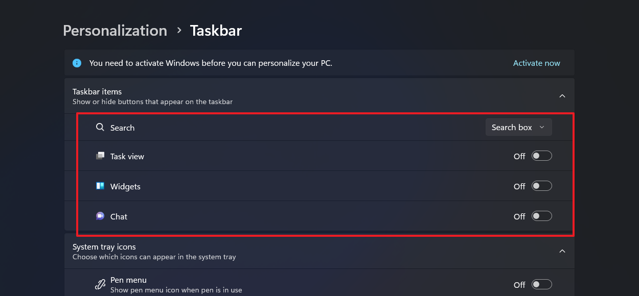 ปรับ Taskbar Windows 11 - WINDOWSSIAM